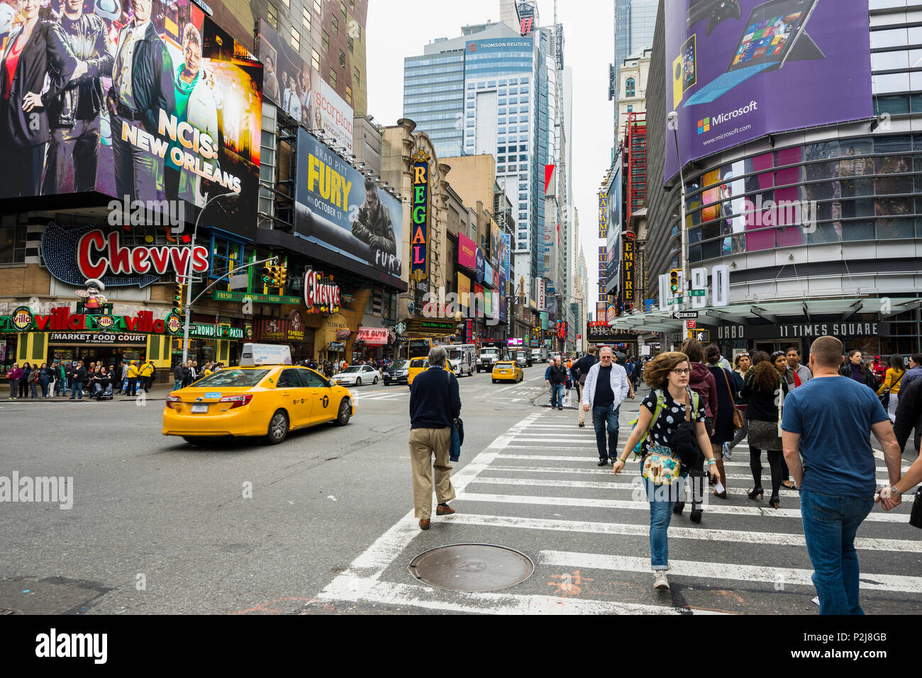 at Times Square, Broadway, Manhattan, New York, USA Stock Photo - Alamy