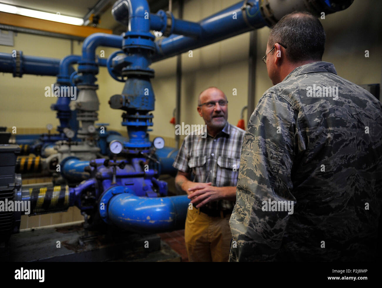 The 86th Airlift Wing commander, Brig. Gen. Richard Moore, tours the ...