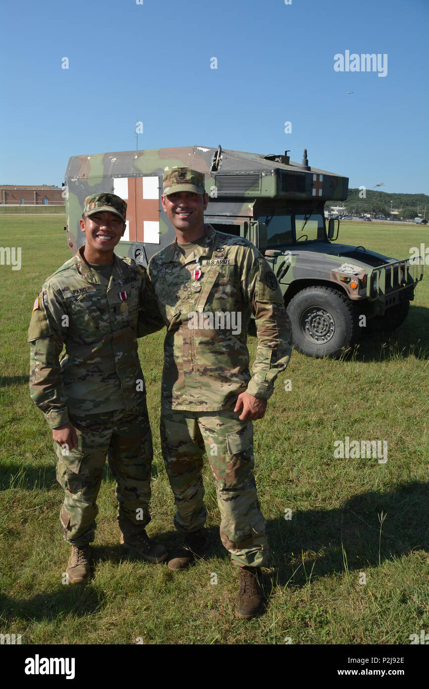 1st Lt. Chi Wing Pang and Sgt. 1st Class Stephen Eisele from Brooke ...