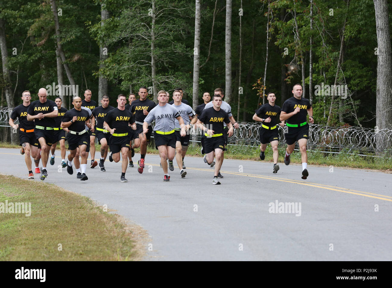 U.S. Army Soldiers participate in the two mile run event during the U.S ...