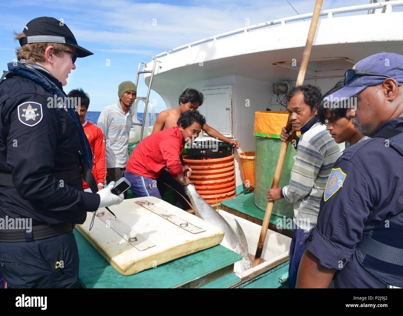 Lydia Woodhouse, an Australian Fisheries Management Authority officer ...