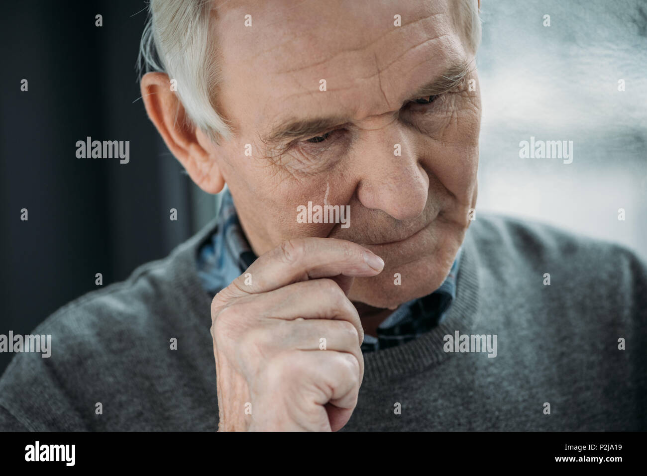 Old man tears hi-res stock photography and images - Alamy