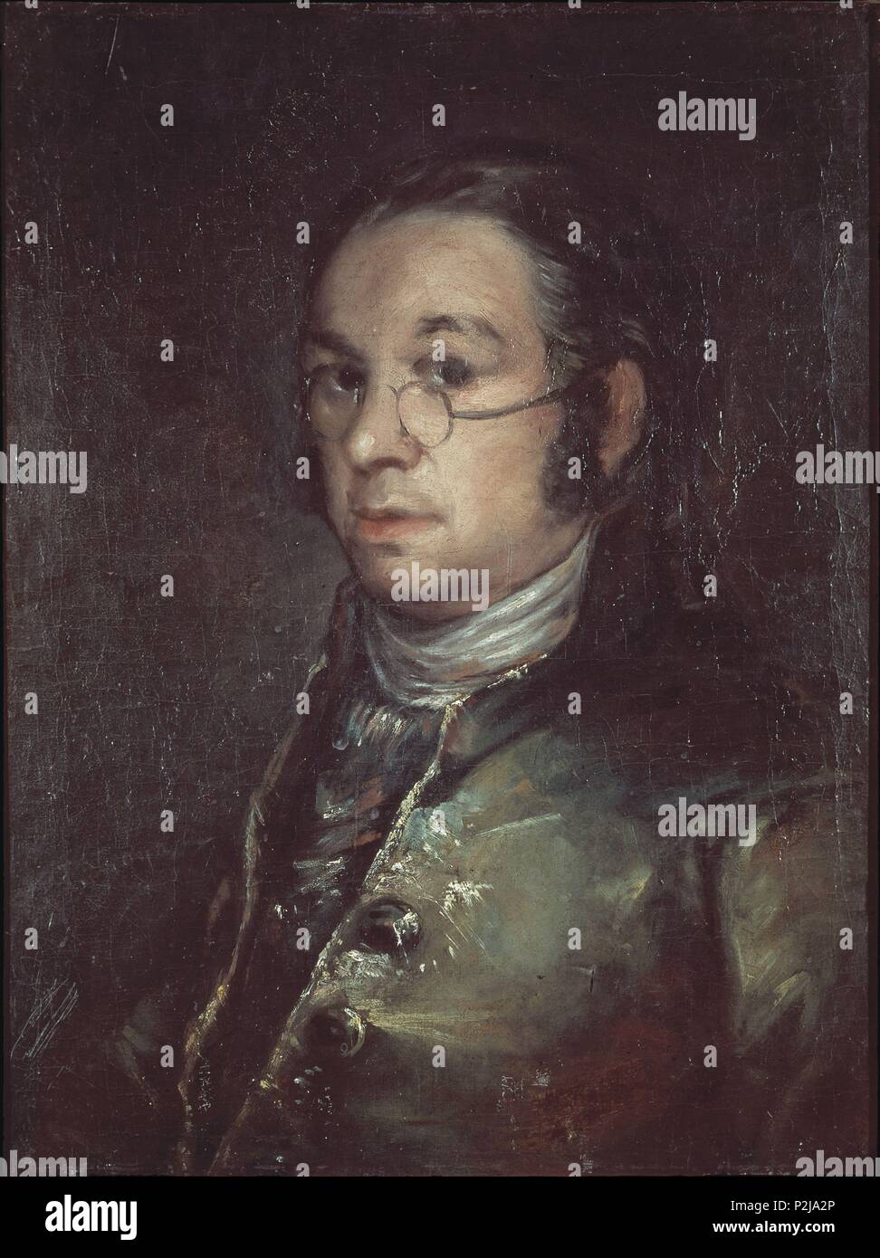 'Self-portrait with spectacles', 1797-1800, Oil on canvas, 54 x 39,5 cm ...