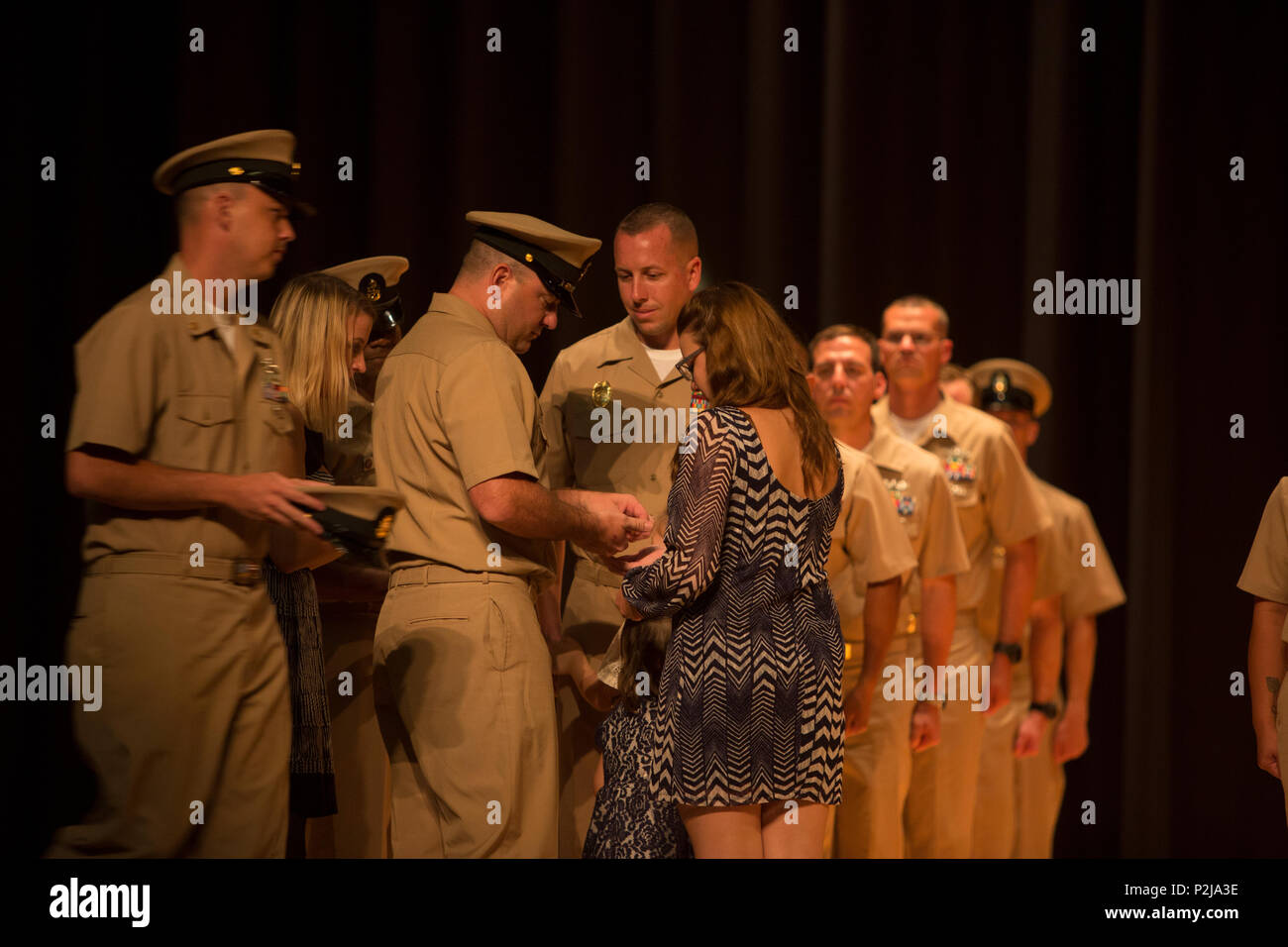 U.S. Navy HM3 Jared Chanosky gets pinned to the rank of Chief Petty ...
