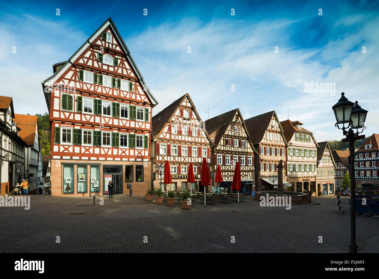 Timber frame houses in Calw, Black Forest, Baden-Wuerttemberg, Germany ...