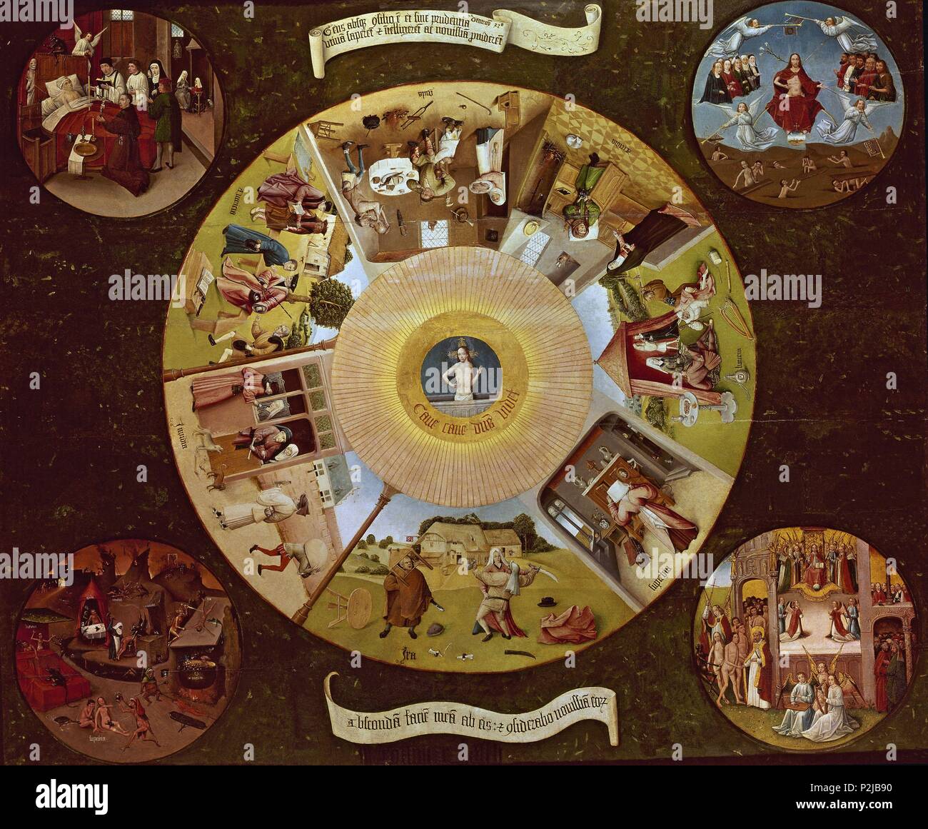 'Table of the Mortal Sins', 1480, Oil on panel, 120 cm x 150 cm, P02822 ...