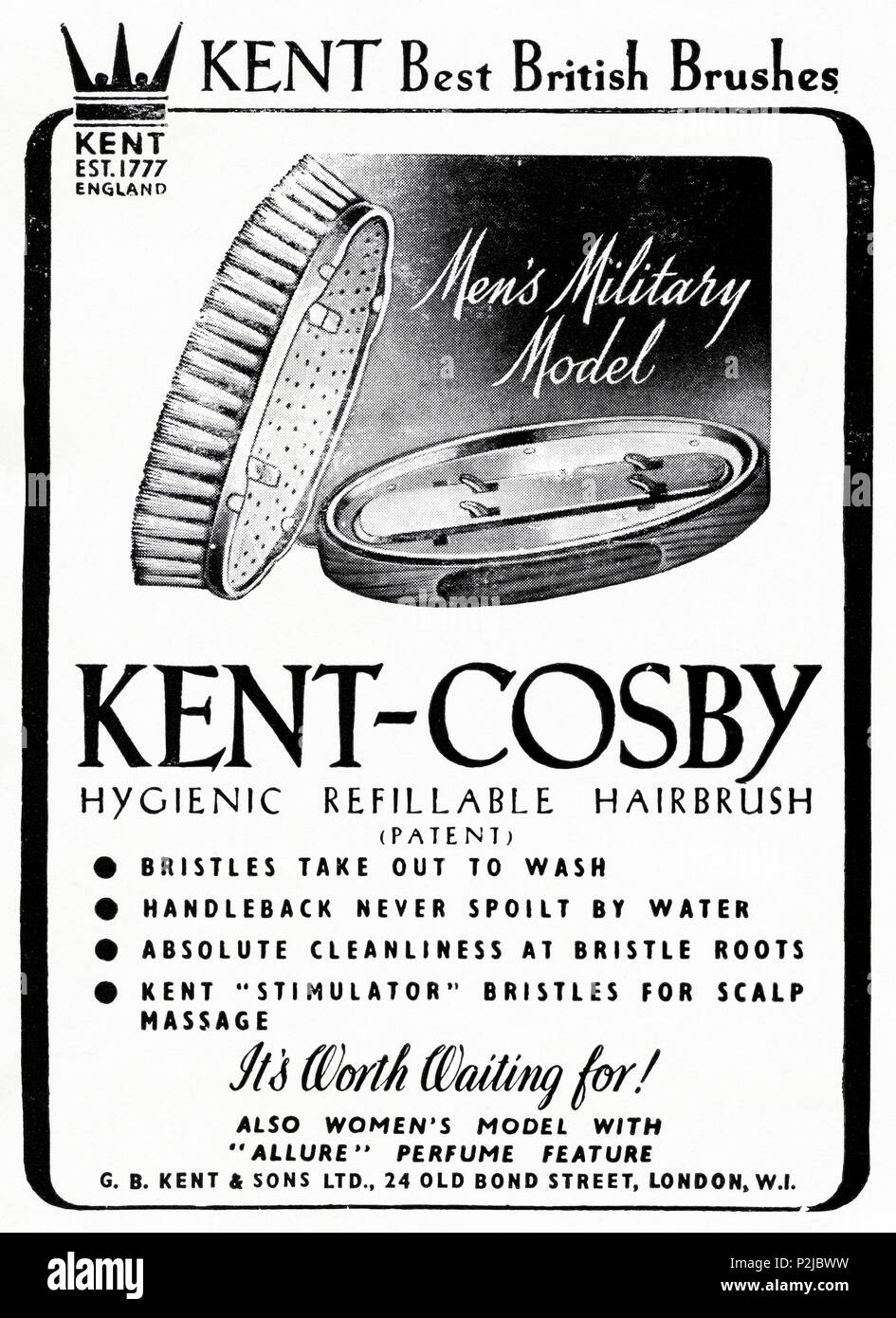 1940s old vintage original advert advertising Kent-Cosby men's ...