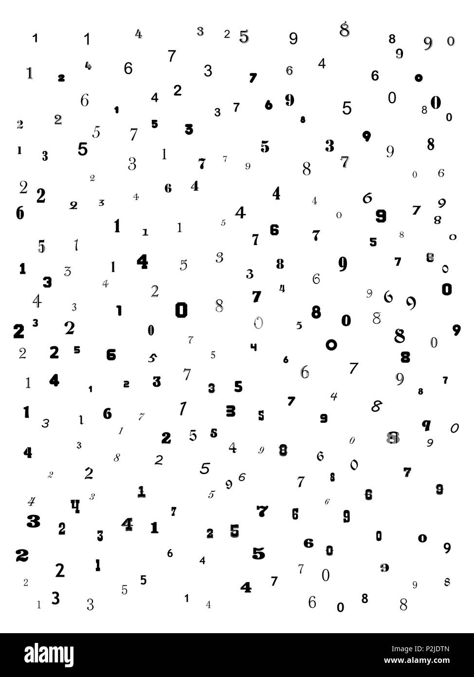 falling numbers, digits beautiful background design wallpaper Stock ...