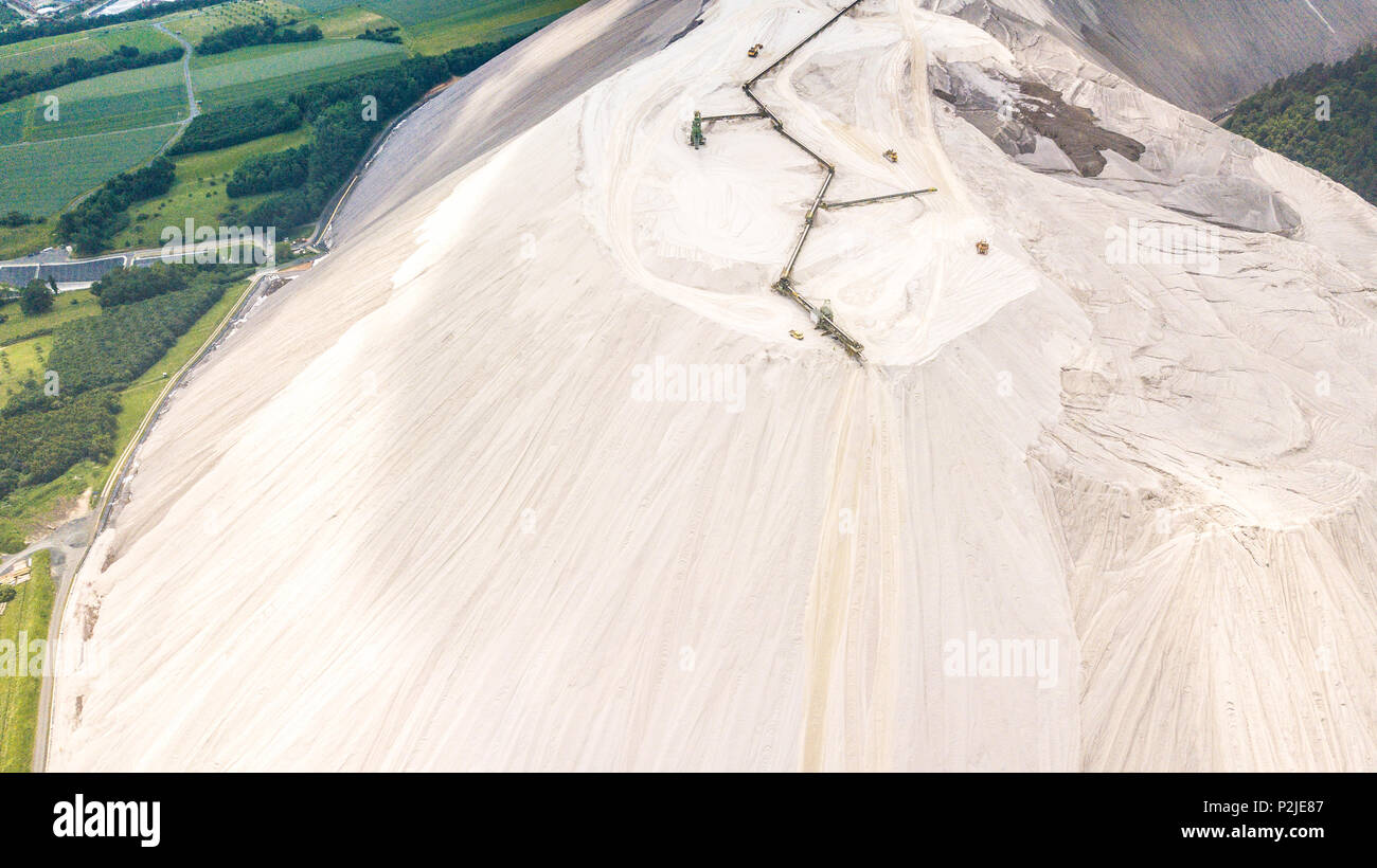 Aerial view of the summit of monte kali or Kalimandscharo near Heringen ...