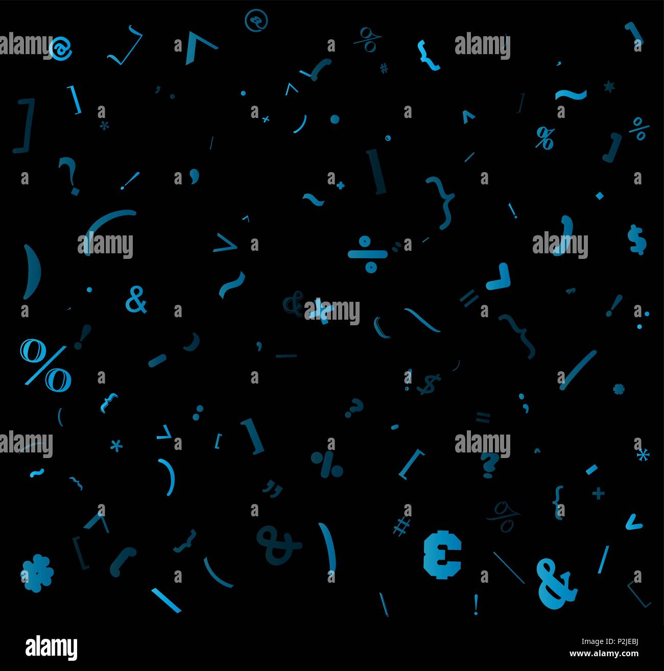 random special sign, colon alphabet beautiful background design Stock ...