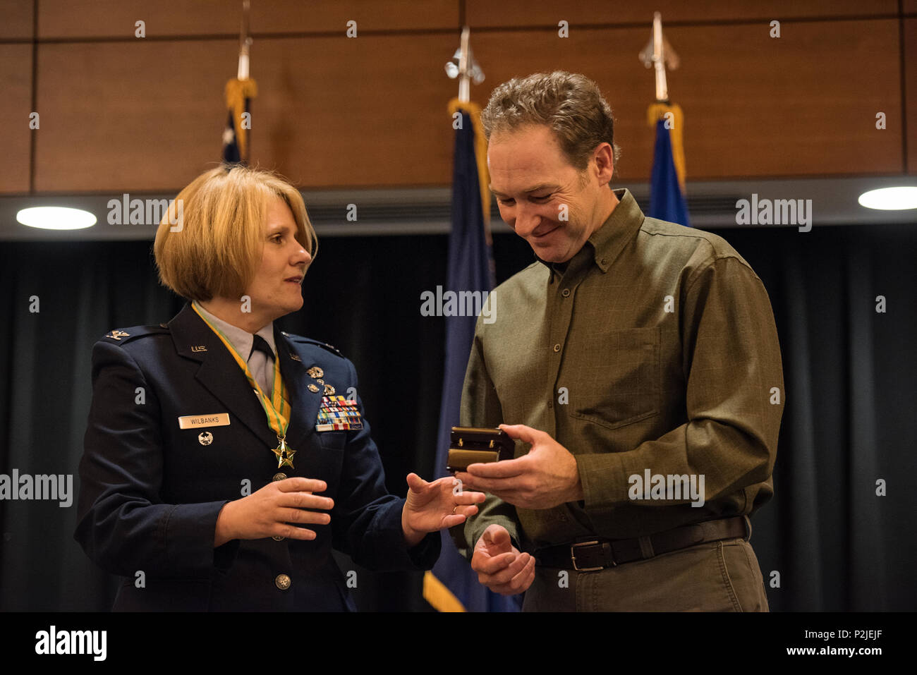 Col. Patty Wilbanks retired from the Alaska Air National Guard at a ...