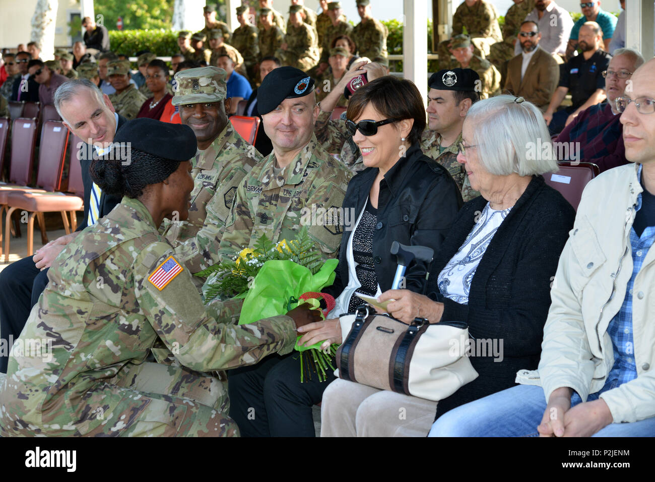 Simona Bryant, spouse of incoming Command Sgt. Maj. Mason L. Bryant ...