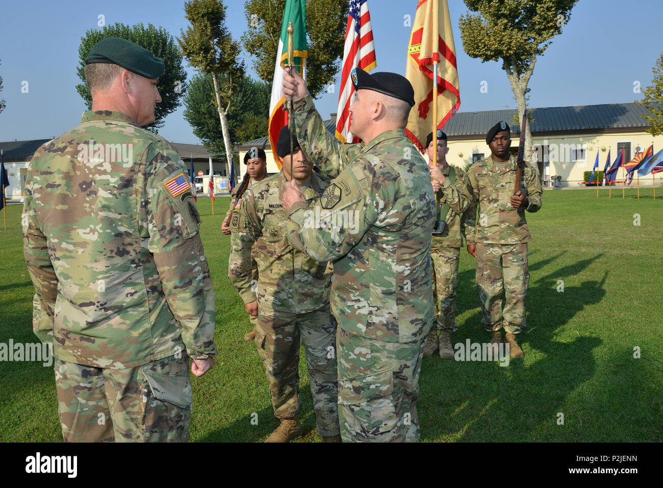 Command Sgt. Maj. Daniel B. Dennison, outgoing U.S. Army Garrison Italy ...