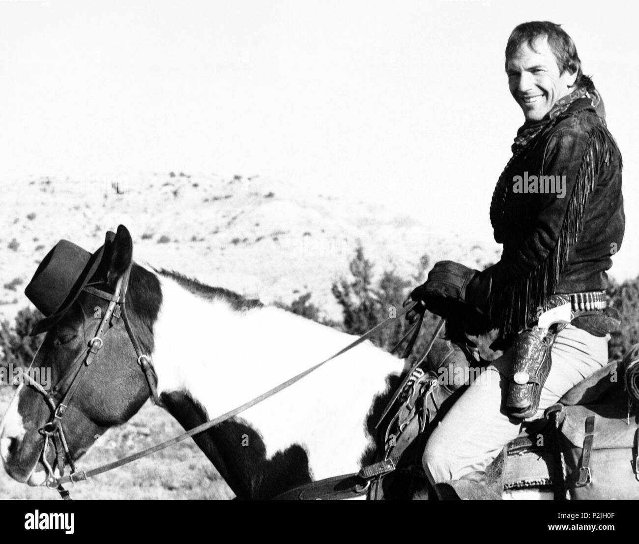 Kevin costner silverado 1985 Black and White Stock Photos & Images - Alamy