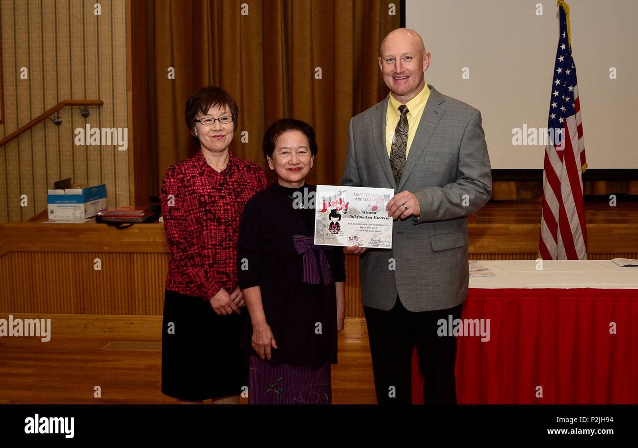 Col. Travis Rex, the 35th Fighter Wing vice commander, and Misawa City ...