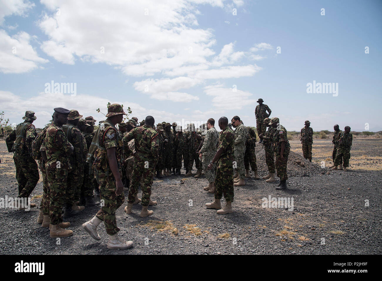 KENYA – Kenya Defense Forces combat engineer enlisted soldiers and ...