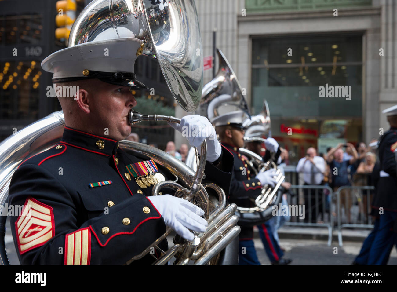 U.S. Marine Corps Gunnery Sgt. James Snead, tuba player for the Marine ...