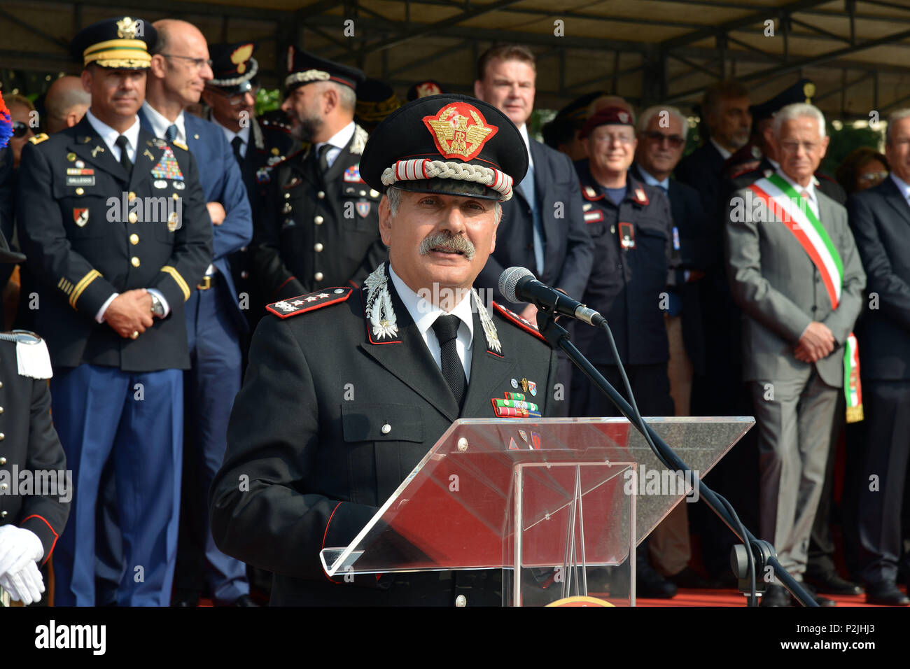 Gen. Antonio Ricciardi, Carabinieri Deputy General Commander, speaks ...