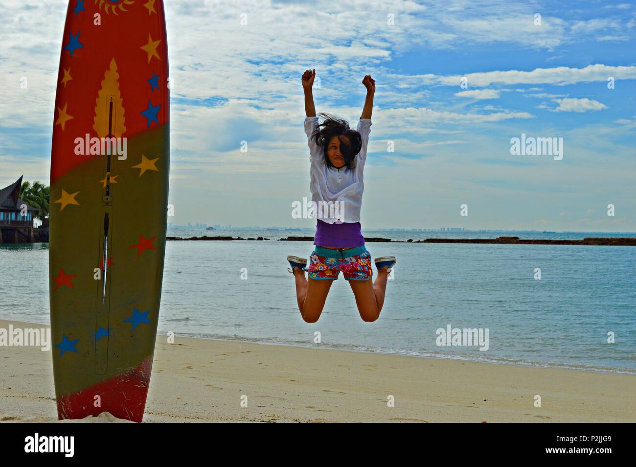 Jump as High as You Can Stock Photo - Alamy