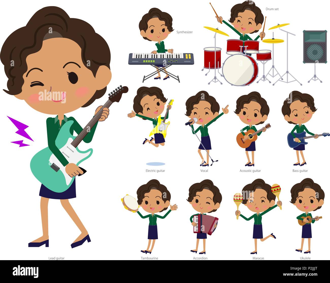 Various synthesizer electronic music Stock Vector Images - Alamy