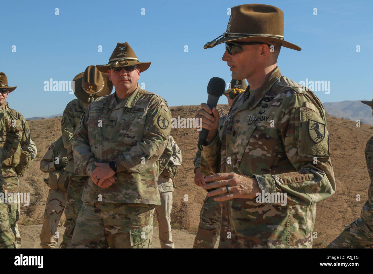 U.S. Army Lt. Col. Rodney Morgan, commander, 2nd Squadron, 11th Armored ...
