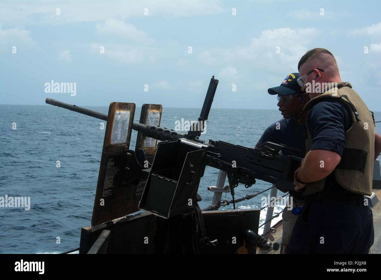 160914-N-GK781-079 ARABIAN SEA (Sept. 14, 2016) Gunner’s Mate 1st Class ...