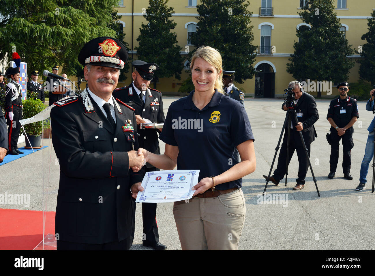 Gen. Antonio Ricciardi, Carabinieri Deputy General Commander, presents ...
