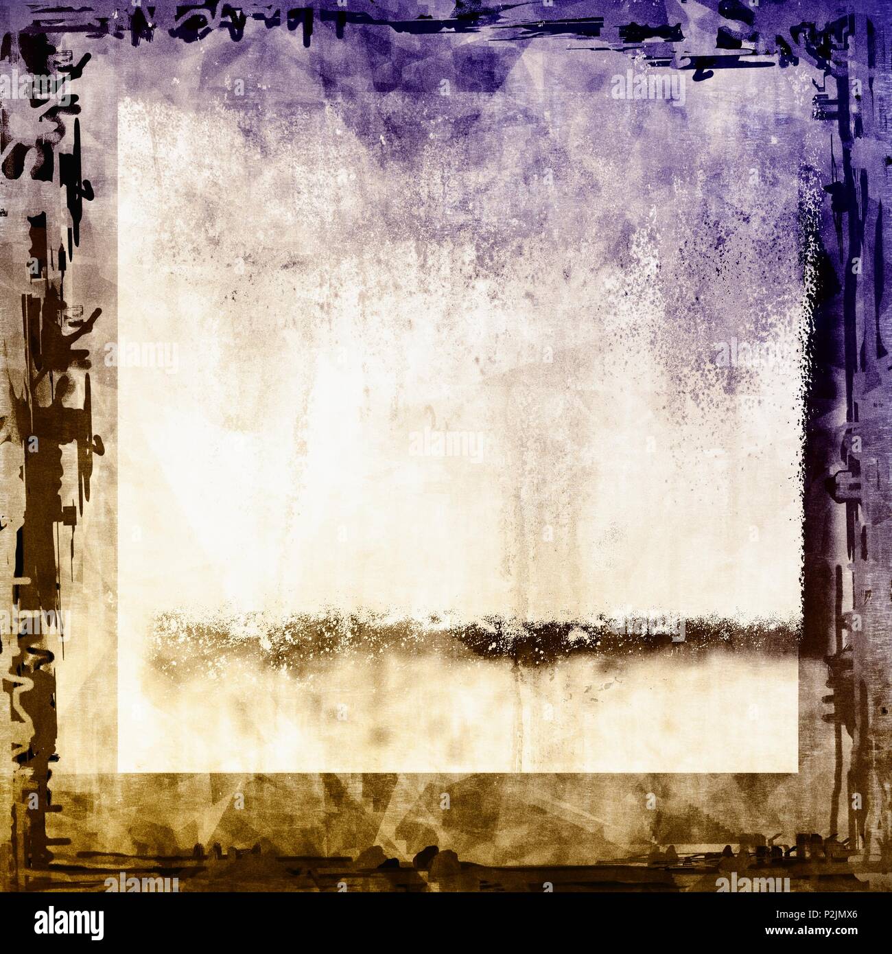 Grunge blue and sepia frame background Stock Photo - Alamy