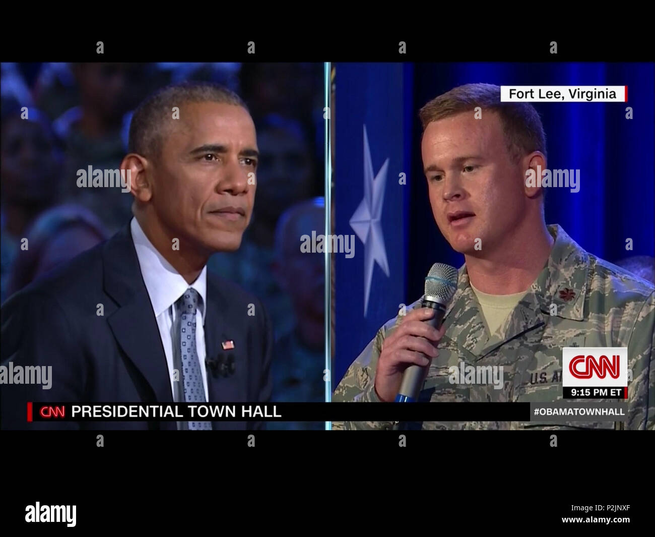 Cnn town hall hi-res stock photography and images - Alamy