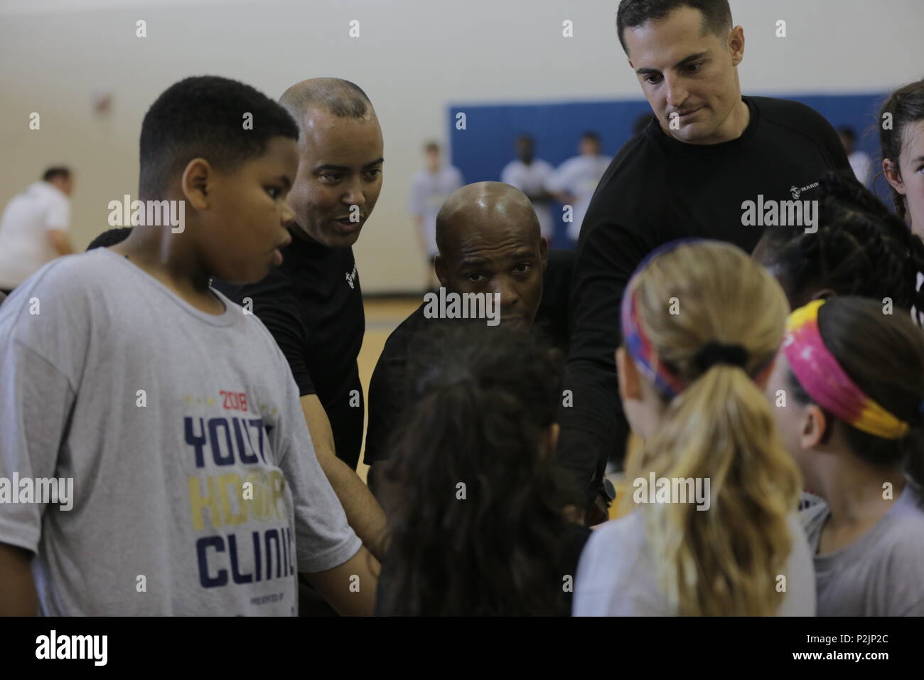 From left, Master Gunnery Sgt. Abiud Montes, Maj. Paul Smith and Capt ...