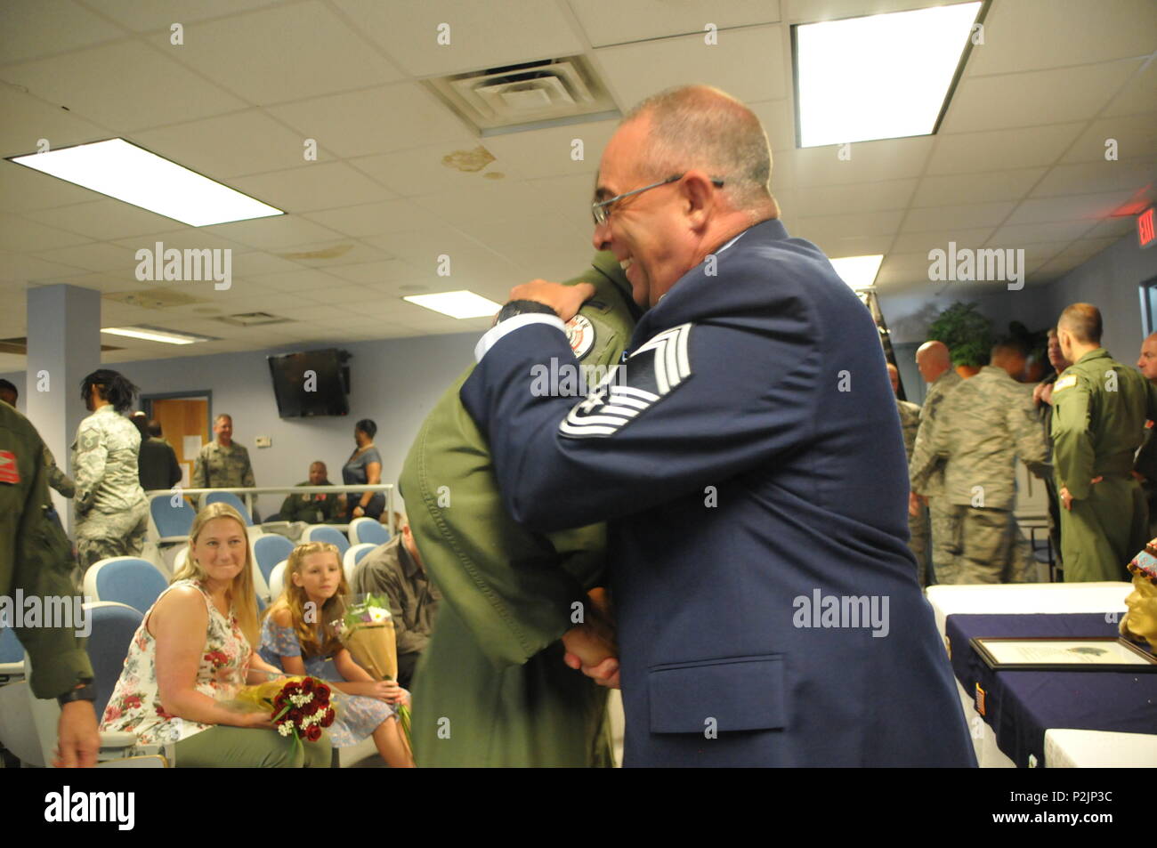 Chief Master Sgt. Kenneth Linger Pinning Ceremony June 10, 2018 Stock ...