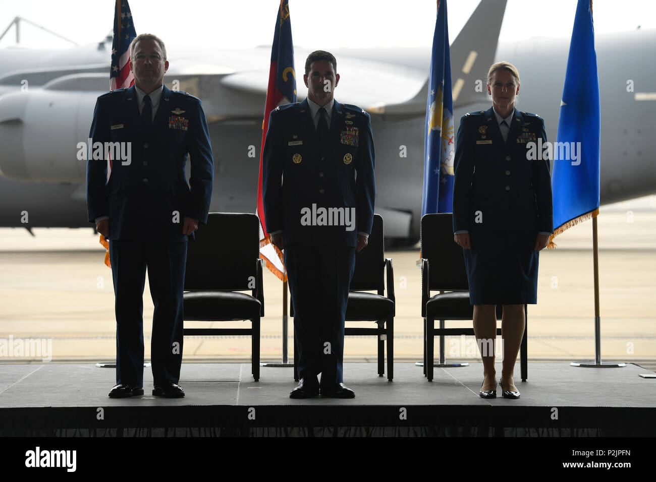 U.S. Air Force Brig. Gen. Thomas Kennett (left), Assistant Adjutant ...