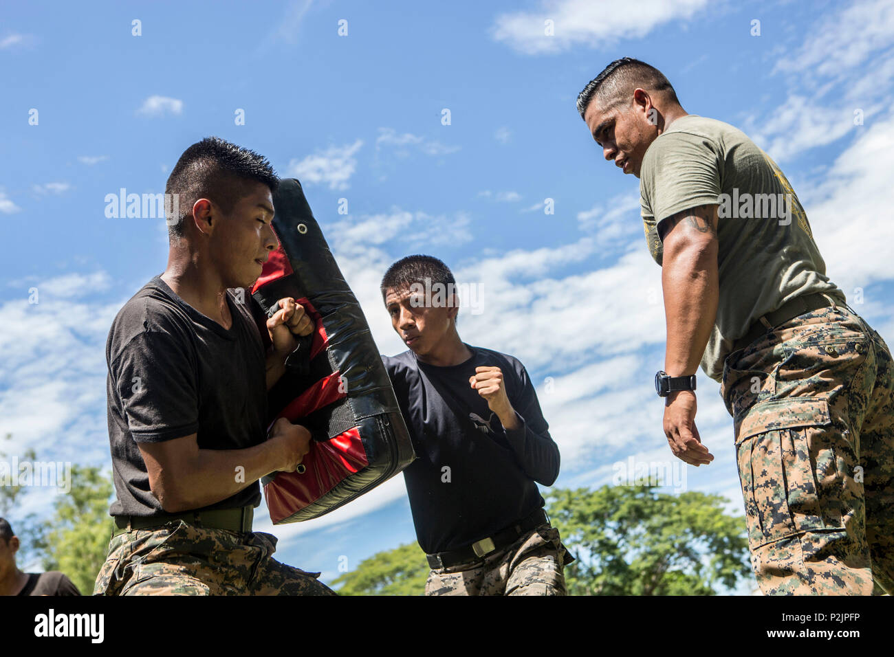 Sergeant Fitzgerald Cano, advisor, right, with Special Purpose Marine ...