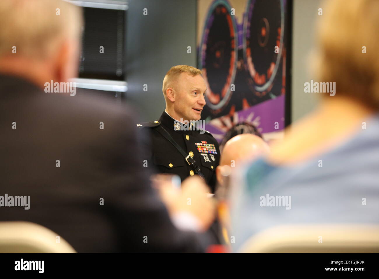 Col. Jason Morris, the 9th Marine Corps District commanding officer and ...