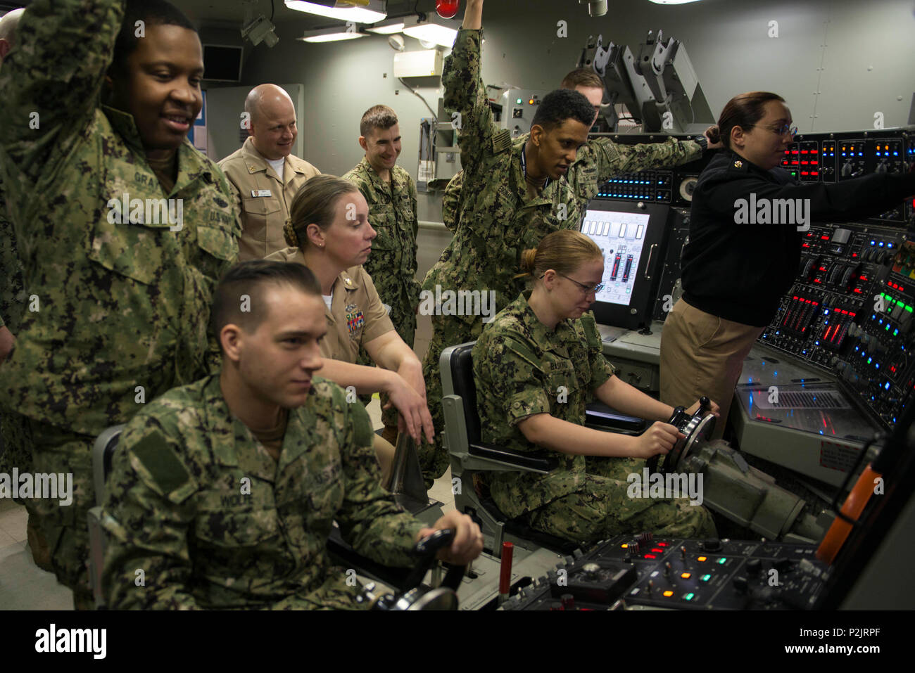 BANGOR, Wash. (June 11, 2018) Sailors assigned to the Gold crew of the ...