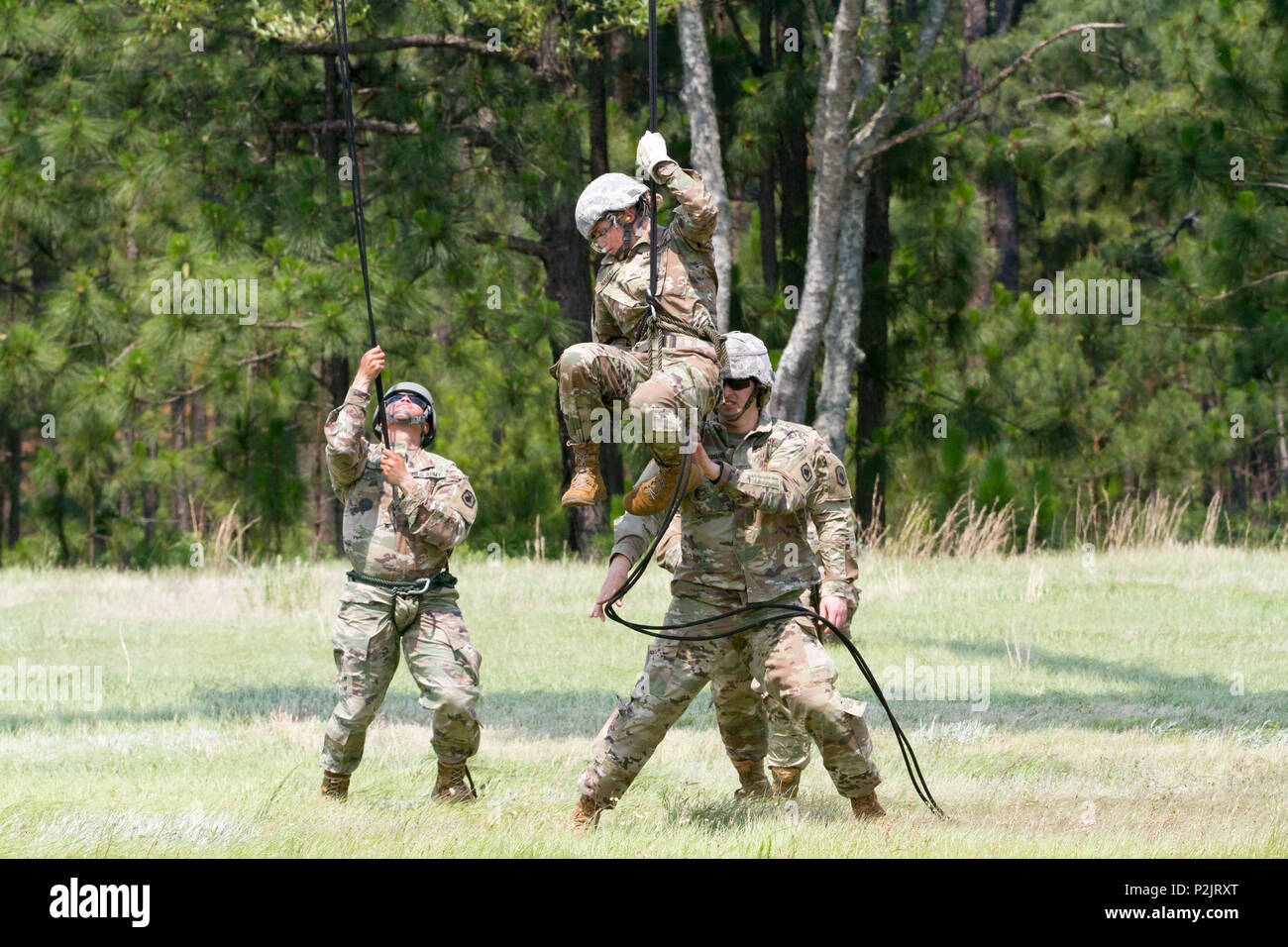 Rappelling from a helicopter hi-res stock photography and images - Alamy