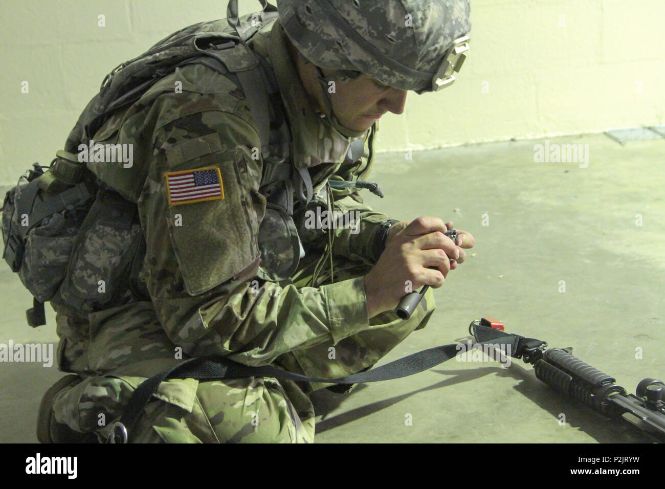 U.S. Army Reserve Sgt. James Southard, a petroleum supply specialist ...