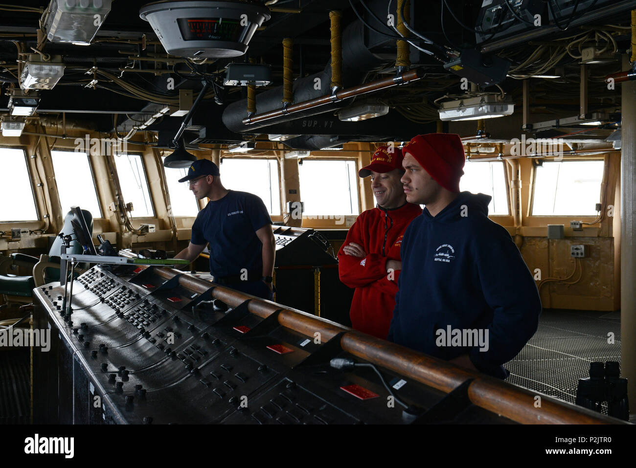 Capt. Jason Hamilton, commanding officer of Coast Guard Cutter Healy ...