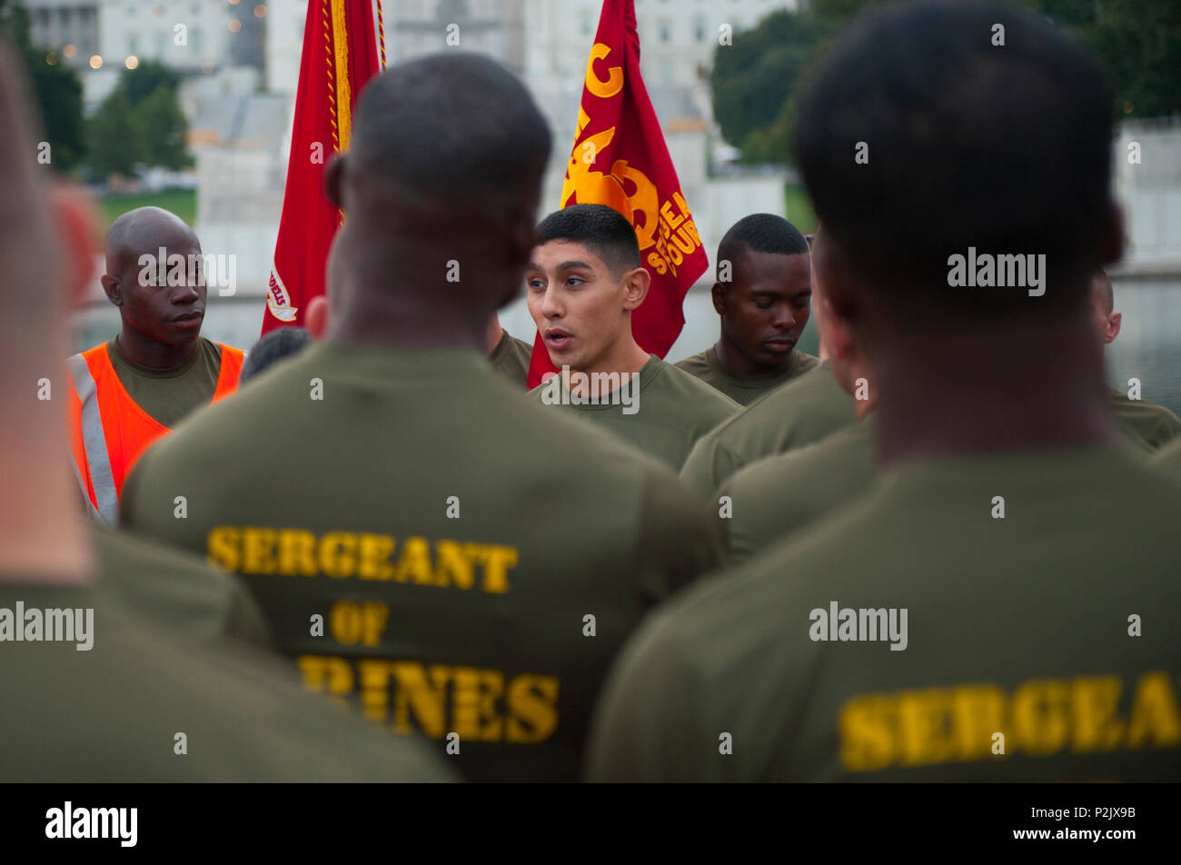 A U.S. Marine Corps Sergeant attached to the Staff Noncommissioned ...