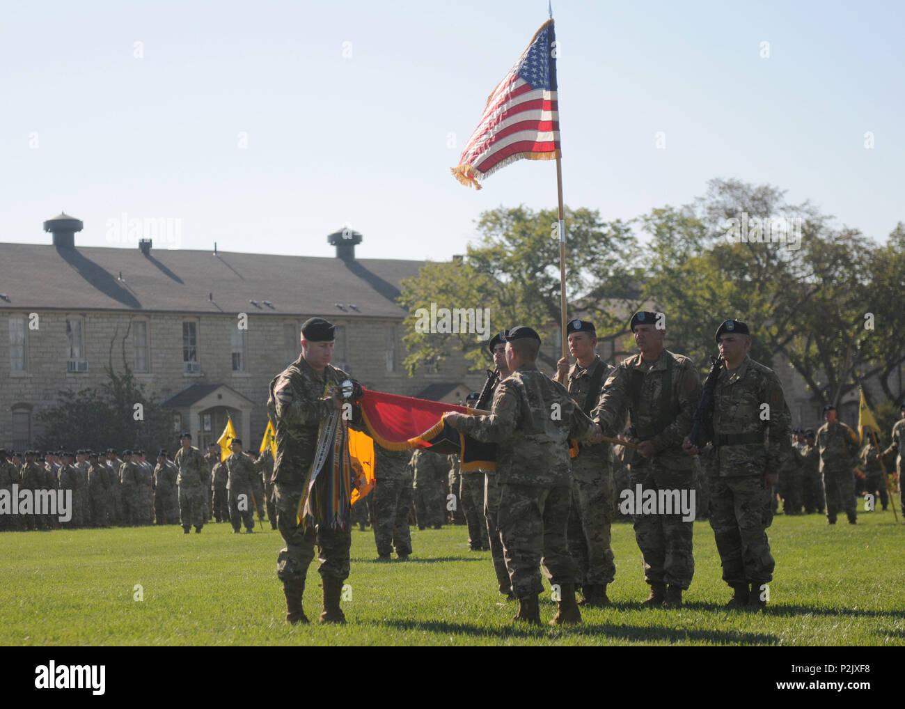 FORT RILEY, Kan. – Col. Timothy Hayden (left) and Command Sgt. Maj ...