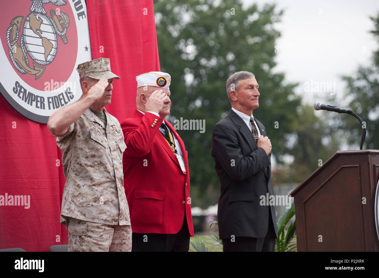 From left to right, U.S. Marine Corps Lt. Gen. Robert S. Walsh ...