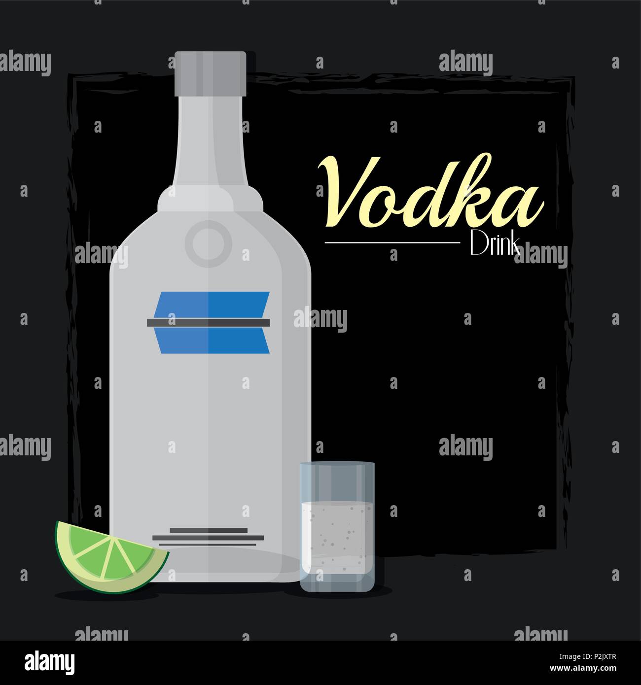 Vodka alcohol drink Stock Vector Image & Art - Alamy