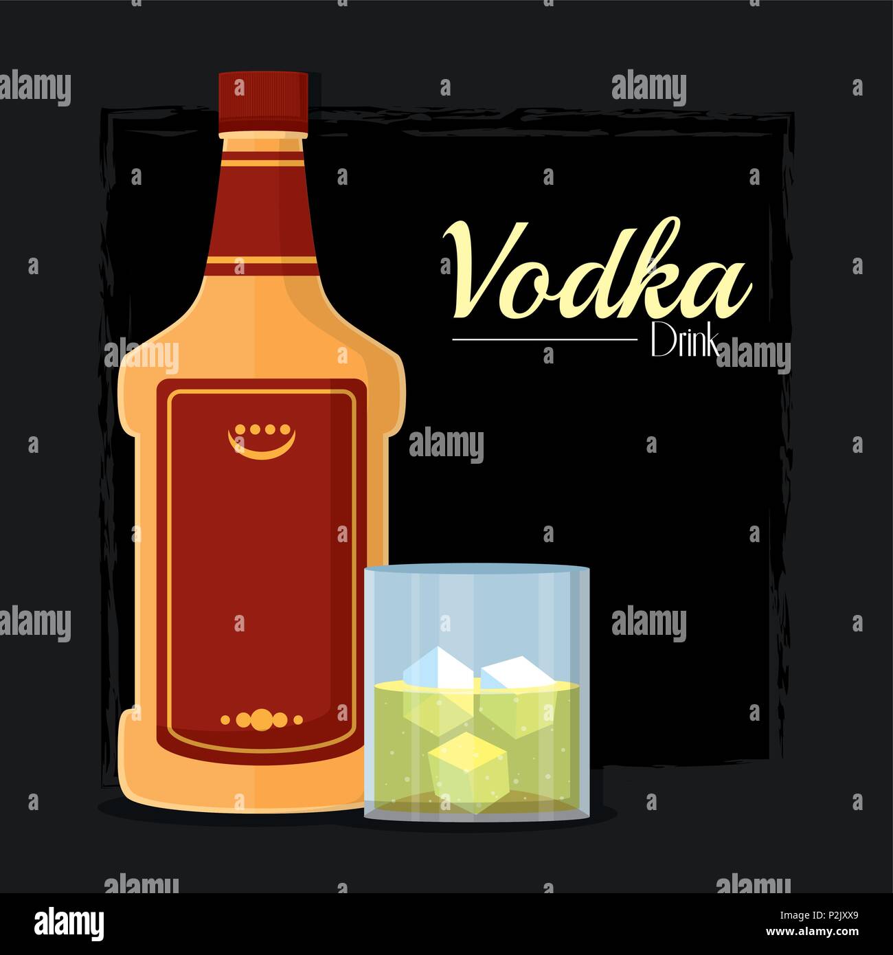 Vodka alcohol drink Stock Vector Image & Art - Alamy