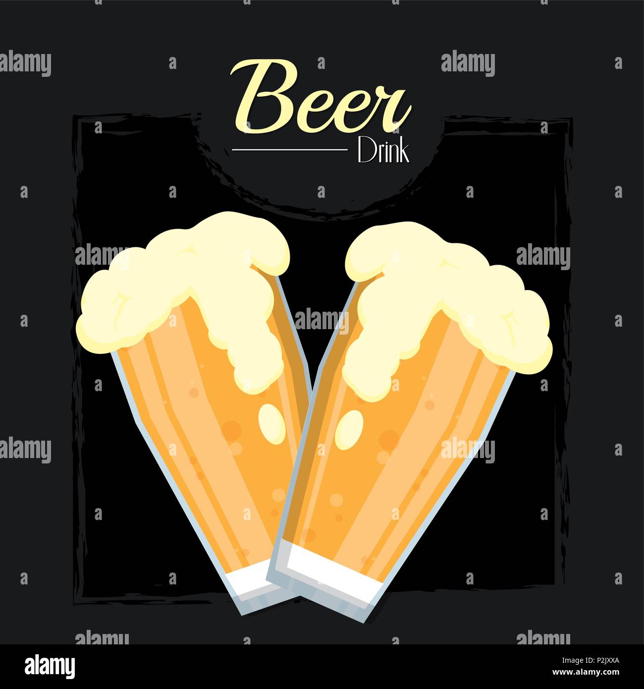 Cold beer drink Stock Vector Image & Art - Alamy