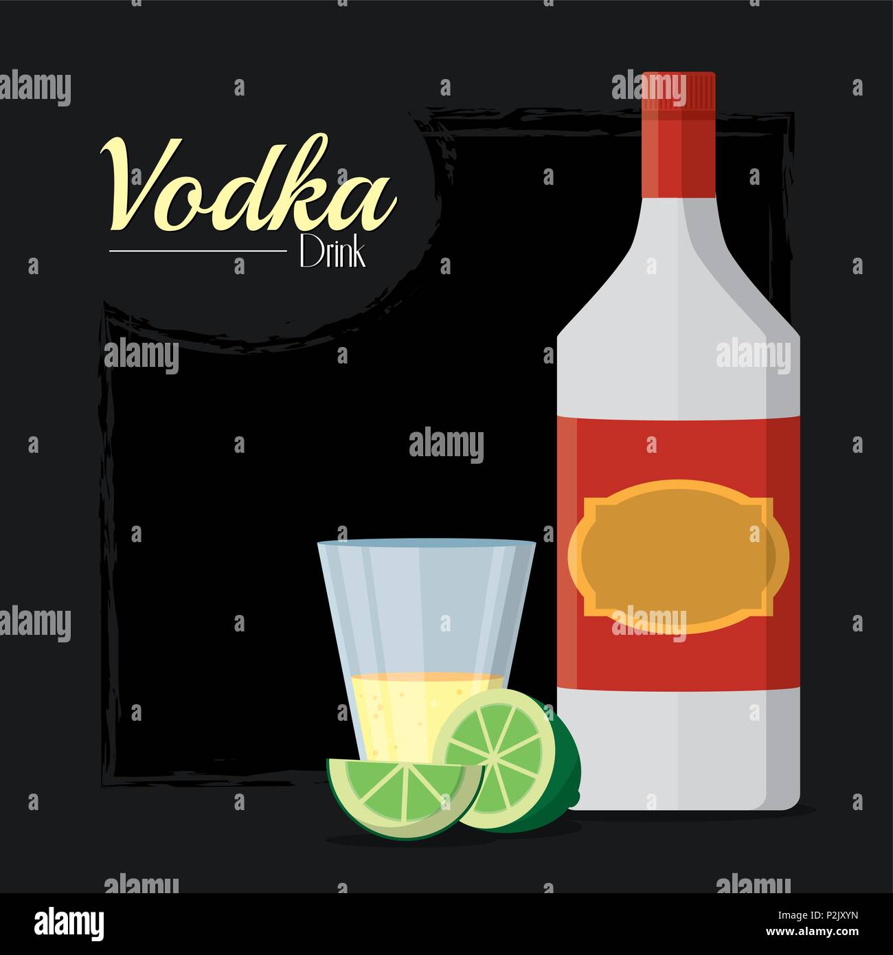 Vodka alcohol drink Stock Vector Image & Art - Alamy