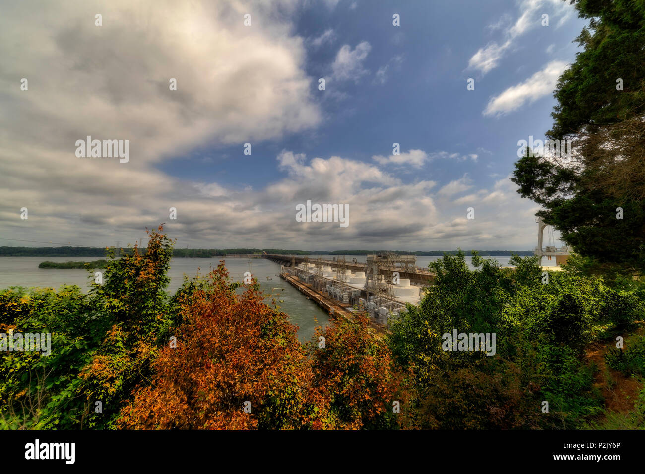 Wheeler Dam in Northern Alabama Stock Photo - Alamy