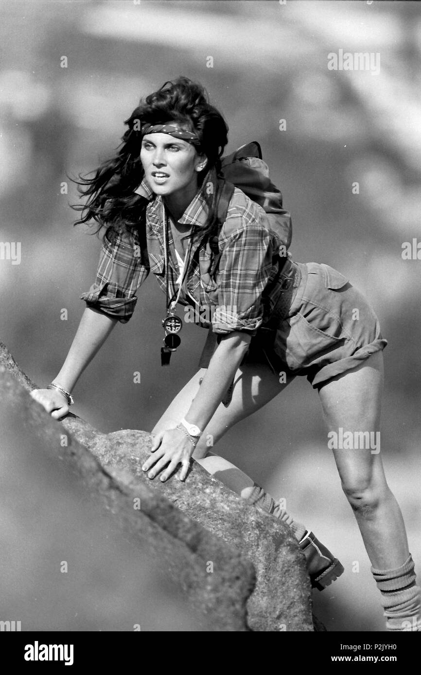 Caroline Munro on Ilkley Moor Stock Photo - Alamy