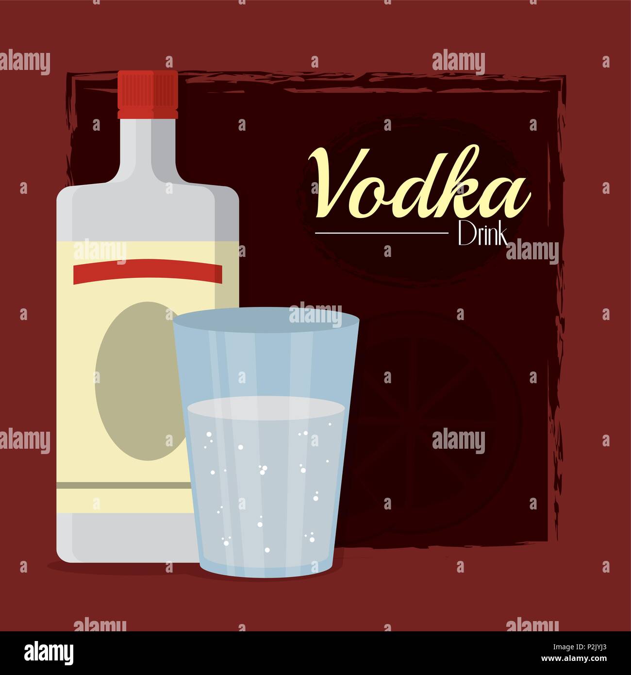 Vodka bottle clear Stock Vector Images - Alamy