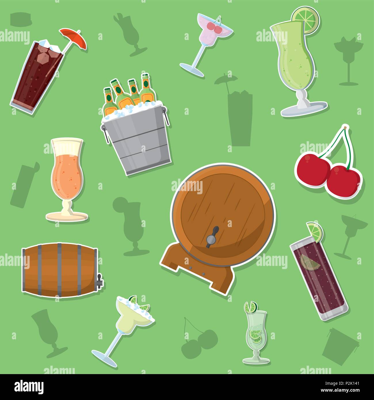 Bar drinks background Stock Vector Image & Art - Alamy