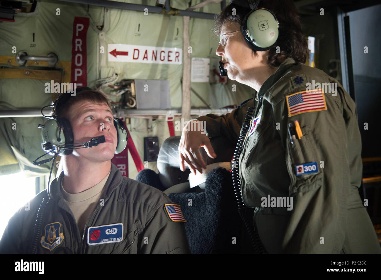 Lt. Col. Valarie Hendry, 53rd Weather Reconnaissance Squadron aerial ...